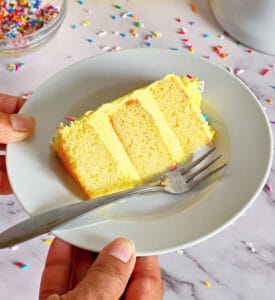 4 inch vanilla cake recipe (mini vanilla cake) - DessertKatta